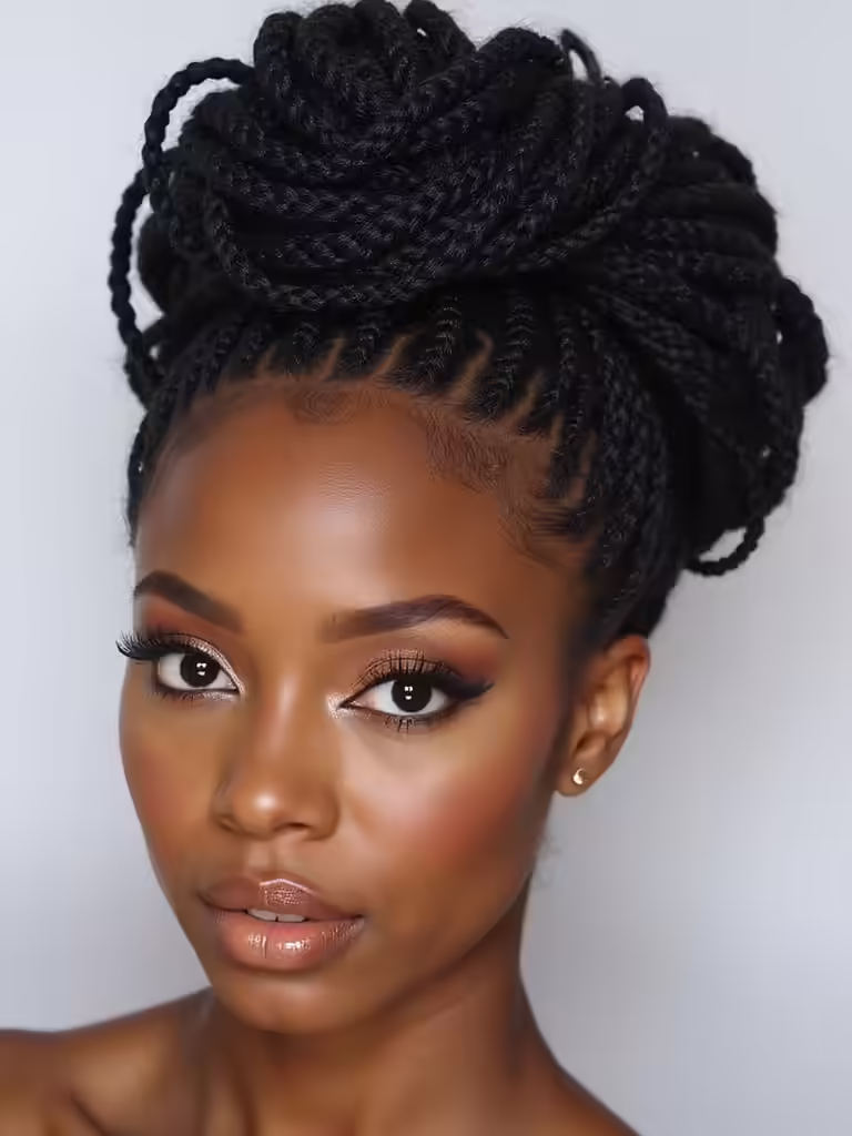 30+ Cornrow Updo Hairstyles That Stay Neat For Days