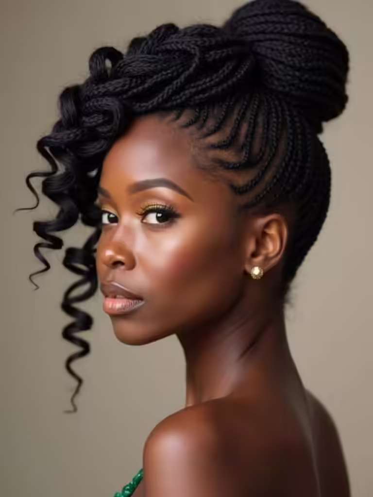 30+ Cornrow Updo Hairstyles That Stay Neat For Days