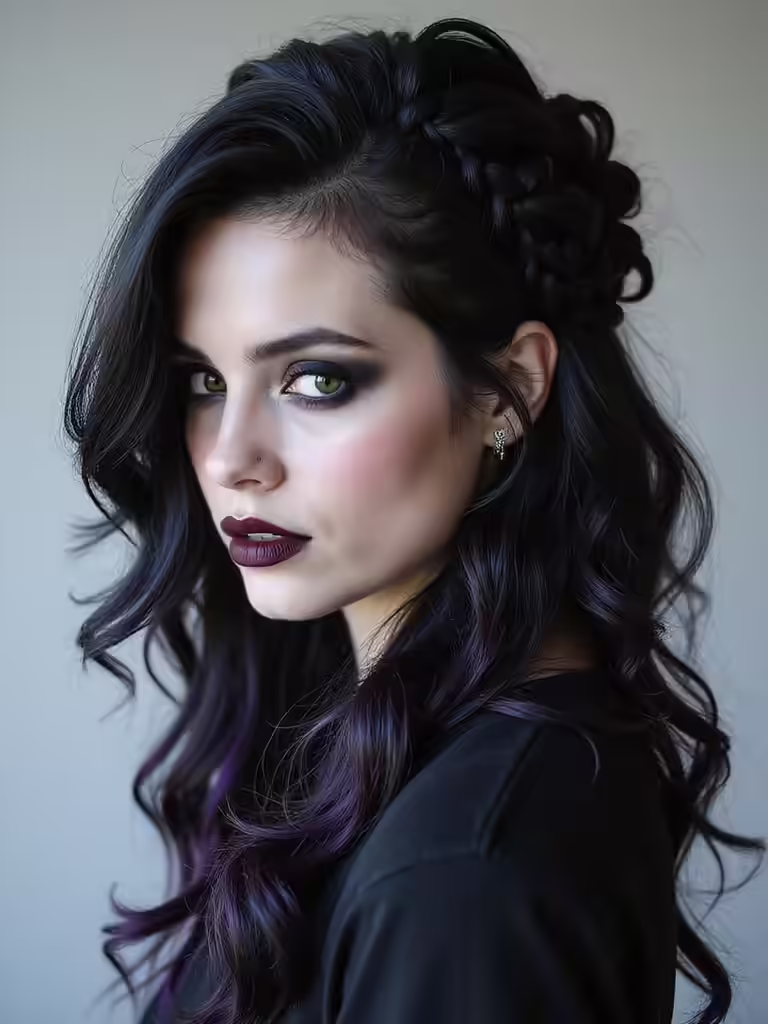 28+ Gothic Hairstyles With Dark Drama And Texture
